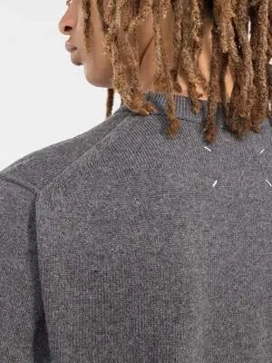 MAISON MARGIELA Crew-neck Cashmere Sweater - Grey