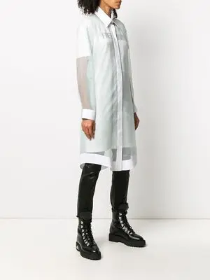 Off-White Free Winona-print Shirt Dress - Blue