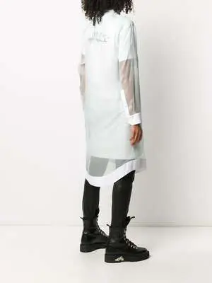Off-White Free Winona-print Shirt Dress - Blue