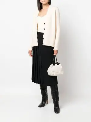 JIL SANDER Button-down Knit Cardigan - Neutrals