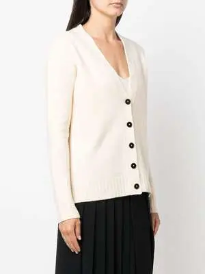 JIL SANDER Button-down Knit Cardigan - Neutrals