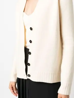 JIL SANDER Button-down Knit Cardigan - Neutrals