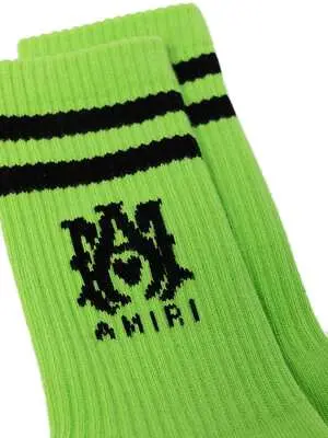 Amiri Logo Embroidered Ankle Socks