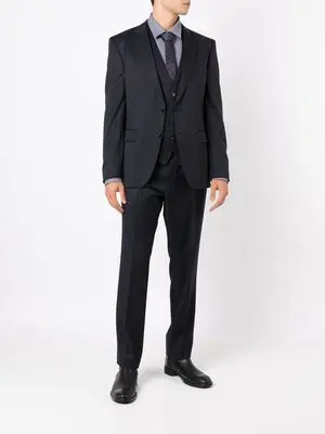 BOSS Button-down Tailored Waistcoat - Black