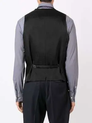BOSS Button-down Tailored Waistcoat - Black
