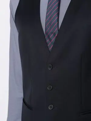 BOSS Button-down Tailored Waistcoat - Black