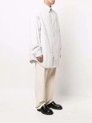 MAISON MARGIELA Stripe-print Padded Shirt