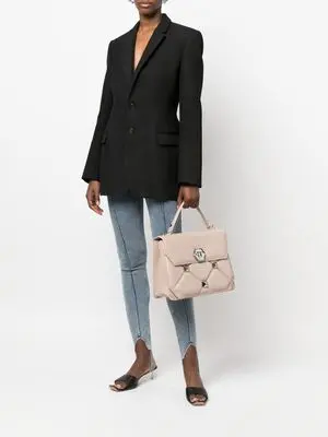 Philipp Plein Quilted Leather Top-handle Bag