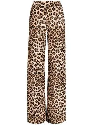 Philipp Plein Leopard-print Flared Trousers