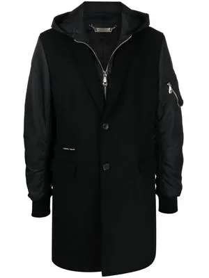 Philipp Plein Zip-up Hooded Coat