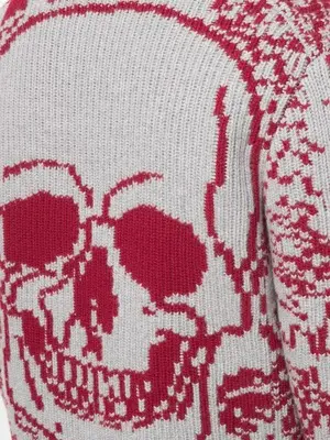 Philipp Plein Long Intarsia-knit Cardigan