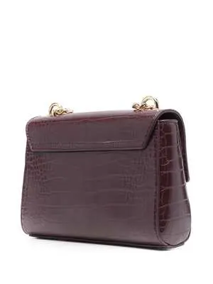 Moschino Crocodile-effect Shoulder Bag
