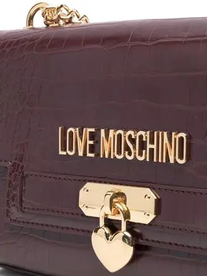 Moschino Crocodile-effect Shoulder Bag