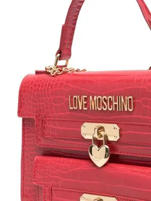 Moschino Crocodile-embossed Tote Bag
