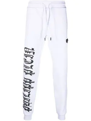 Philipp Plein Gothic Plein Cotton Track Pants