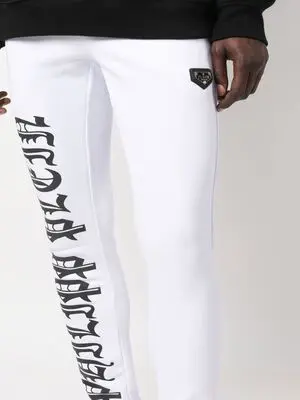 Philipp Plein Gothic Plein Cotton Track Pants