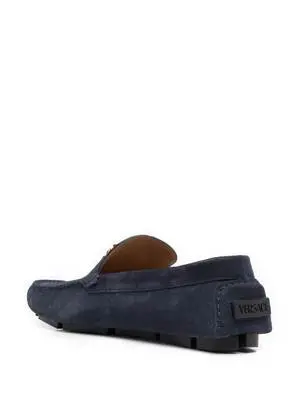 Versace La Medusa Suede Loafers - Blue