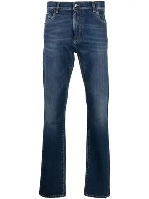 BILLIONAIRE Straight-cut Jeans With Logo Patch
