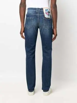 BILLIONAIRE Straight-cut Jeans With Logo Patch
