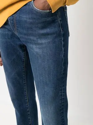 BILLIONAIRE Straight-cut Jeans With Logo Patch