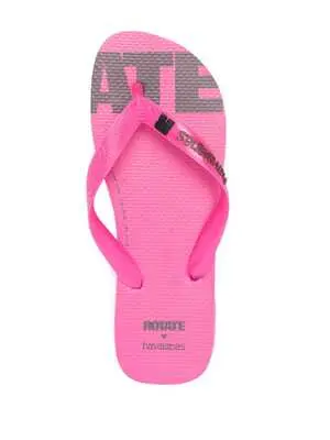 ROTATE BY BIRGER CHRISTENSEN Logo-print Flat Flip-flops