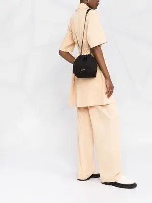 JIL SANDER Logo Drawstring Shoulder Bag