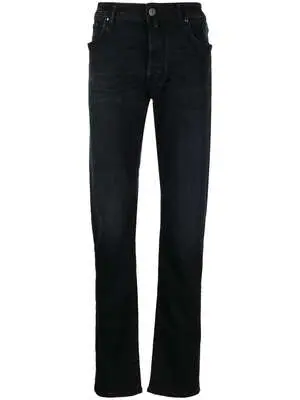 Jacob Cohen Raw Edge Hem Jeans For Men