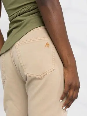 Attico Slit-hem Straight-leg Jeans