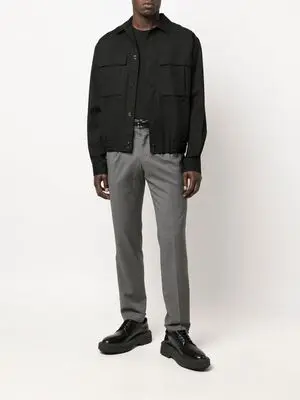 PT TORINO Tapered-leg Tailored Trousers - Grey