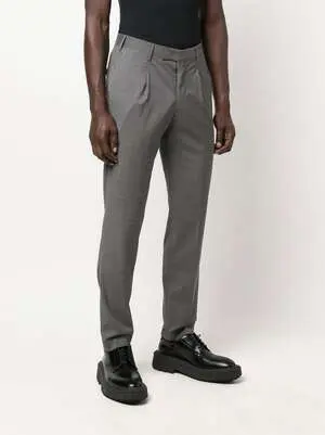 PT TORINO Tapered-leg Tailored Trousers - Grey