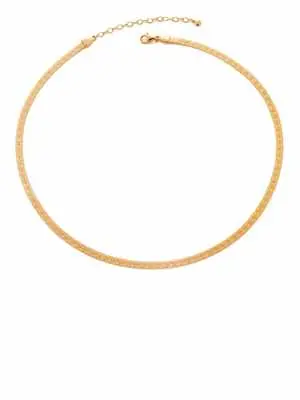 Monica Vinader Heart Snake Chain Choker Necklace - Gold