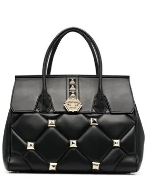 Philipp Plein Stud-embellished Leather Tote Bag
