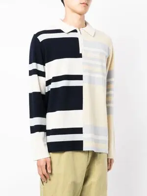 PALMER Split-stripe Polo Shirt