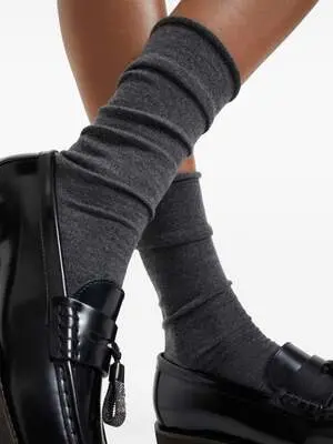 Brunello Cucinelli Fine-knit Socks - Grey