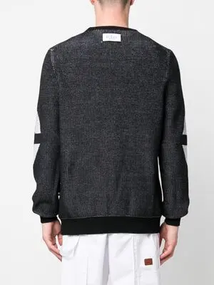 Philipp Plein Logo Intarsia Merino Wool Jumper