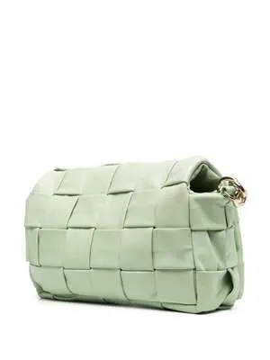 Philipp Plein Intertwined Leather Shoulder Bag - Green