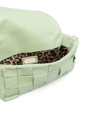Philipp Plein Intertwined Leather Shoulder Bag - Green