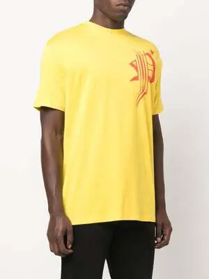 Philipp Plein Skull-print Detail T-shirt - Yellow