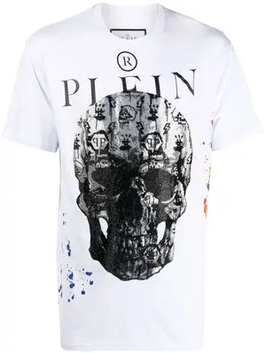 Philipp Plein Skull-print Short-sleeve T-shirt - White