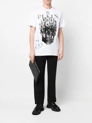 Philipp Plein Skull-print Short-sleeve T-shirt - White