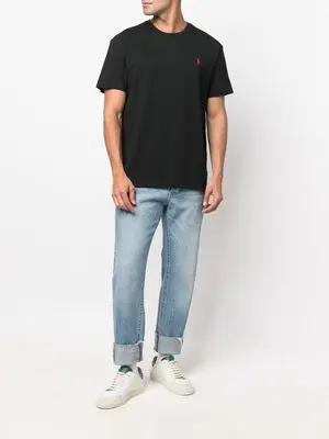 Polo Ralph Lauren Polo Pony-embroidered Short-sleeve T-shirt - Black