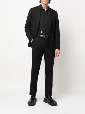 Philipp Plein Embroidered Skull Cotton Shirt