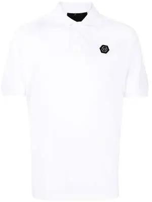 Philipp Plein Logo-plaque Polo Shirt - White