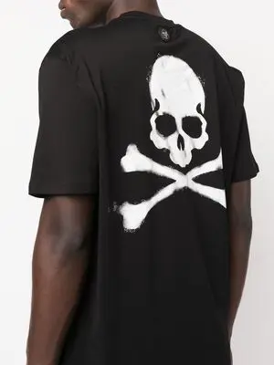Philipp Plein Skull-print Detail T-shirt - Black