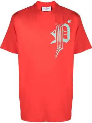 Philipp Plein Skull-print Detail T-shirt - Red
