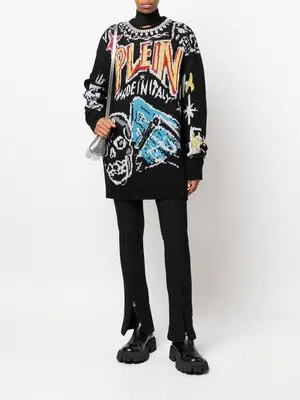 Philipp Plein Grafitti-print Sweatshirt