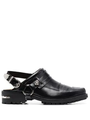 TOGA VIRILIS Leather Slingback Loafers
