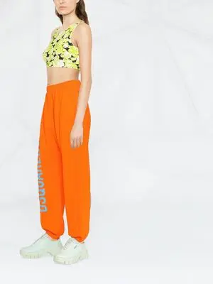 MSGM Floral Print Cropped Vest