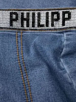 Philipp Plein Logo-embellished Jeggings