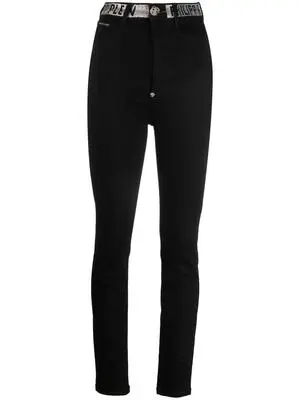 Philipp Plein High-waist Skinny Jeans - Black